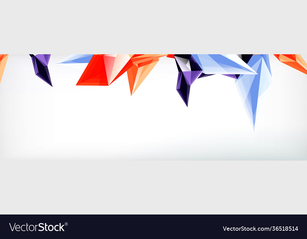 3d triangles and pyramids abstract Royalty Free Vector Image