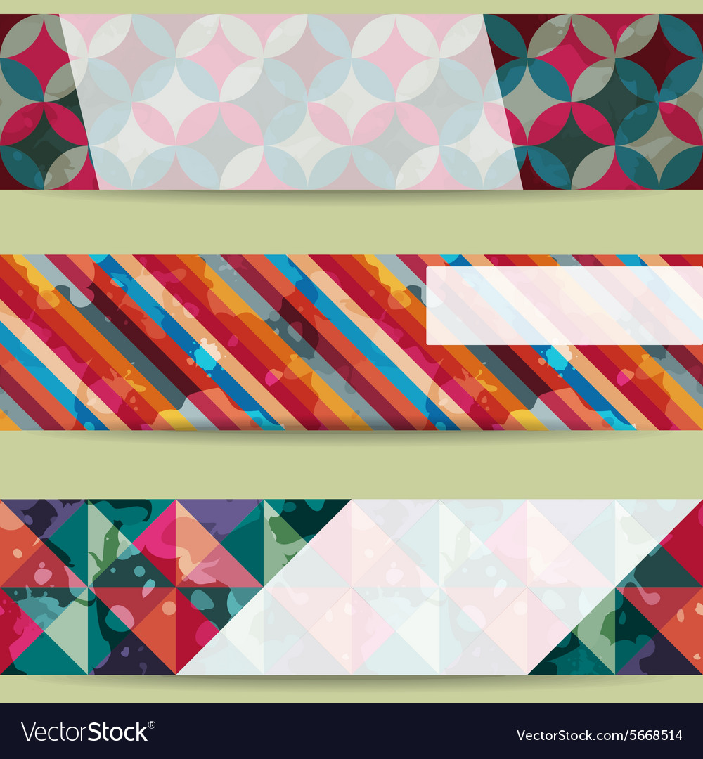 Banners set Royalty Free Vector Image - VectorStock