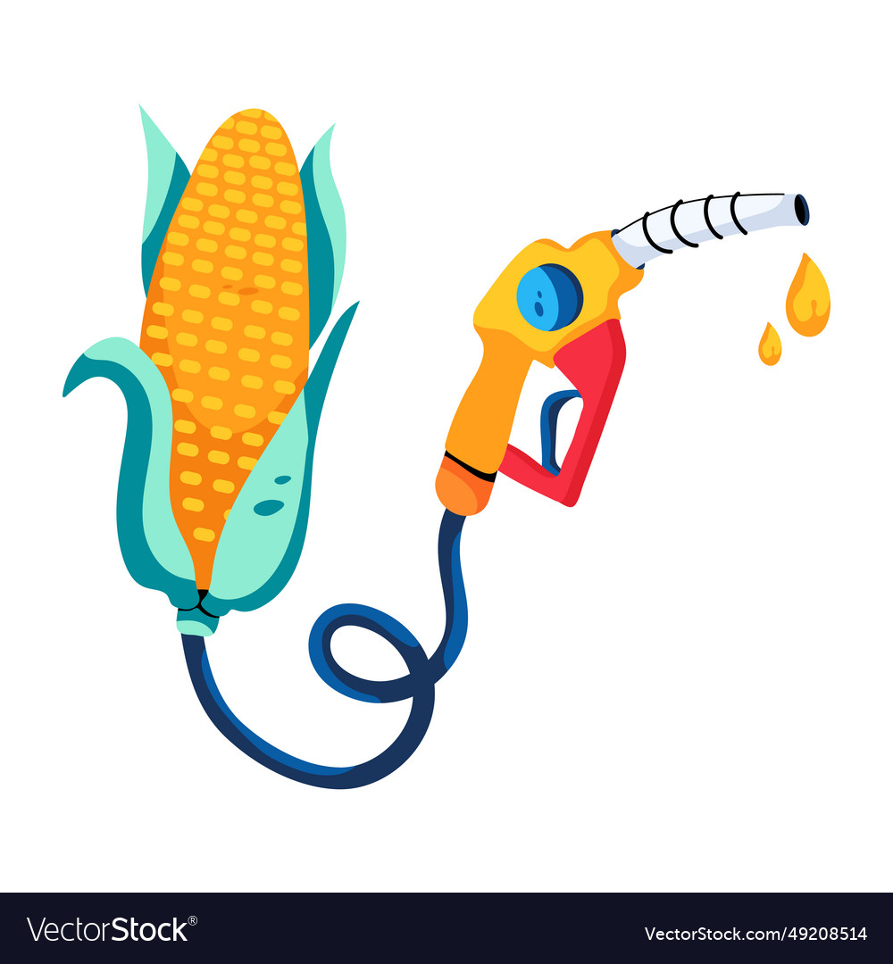 Corn fuel Royalty Free Vector Image - VectorStock