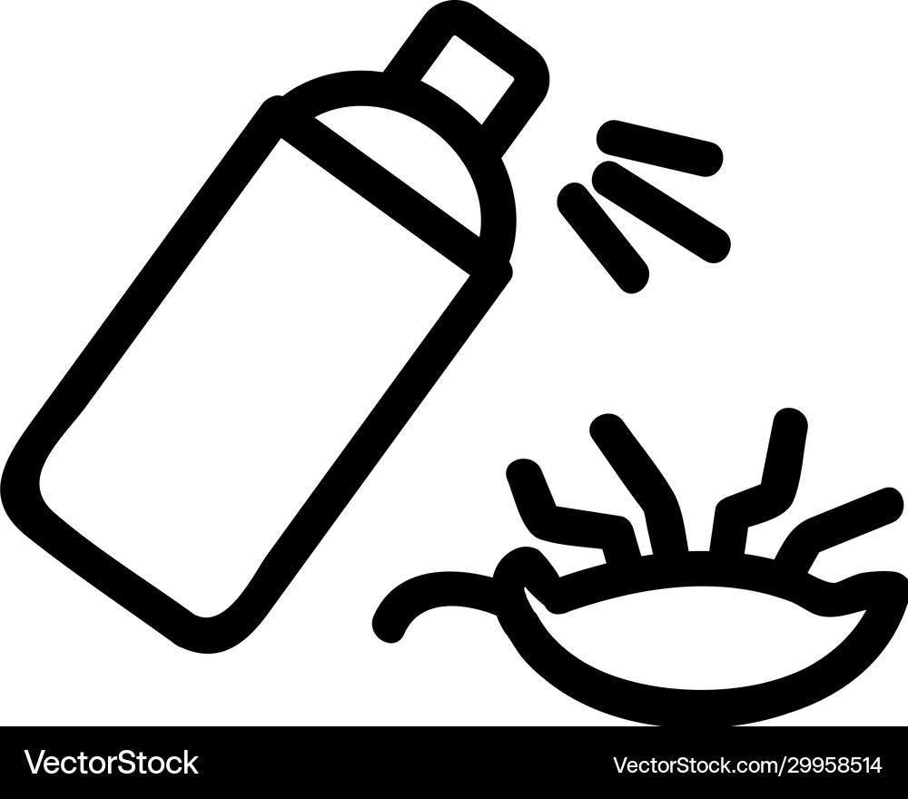 Insect control icon isolated contour Royalty Free Vector