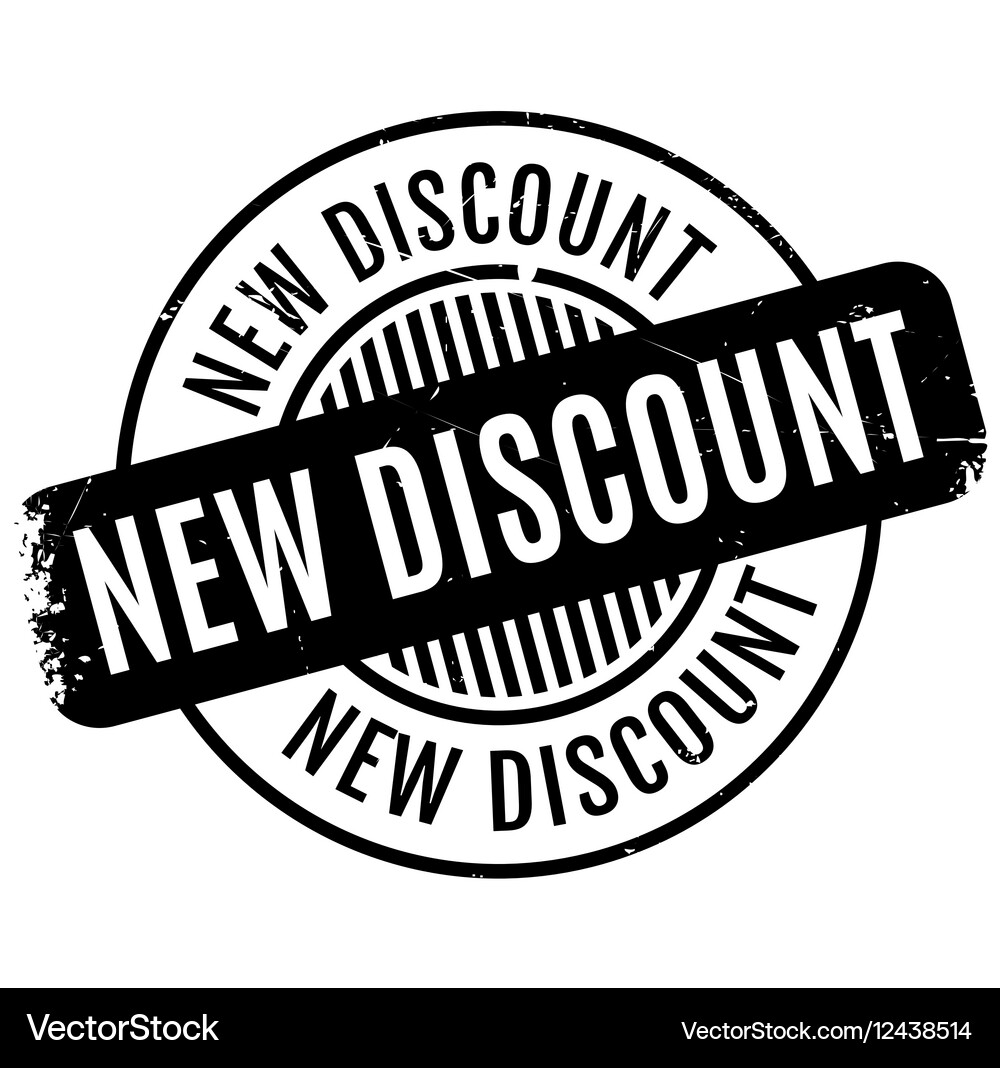 New discount rubber stamp Royalty Free Vector Image