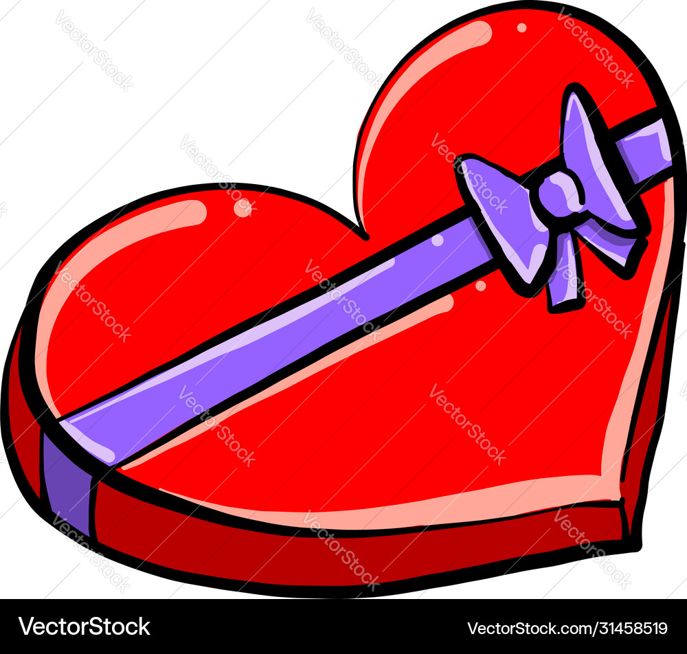 Bonbonniere box on white background Royalty Free Vector