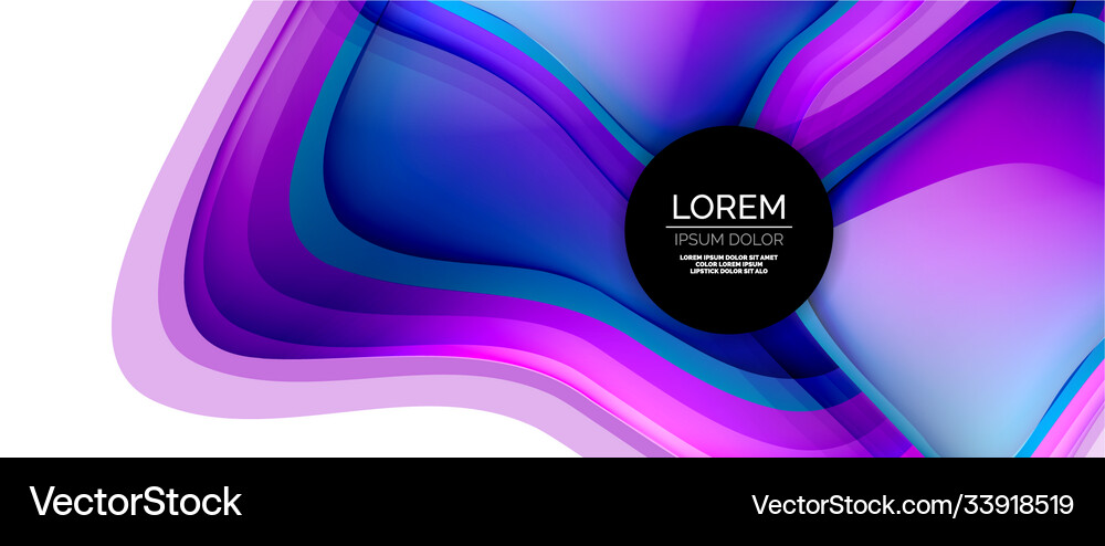 Circles and bubbles abstract background fluid Vector Image