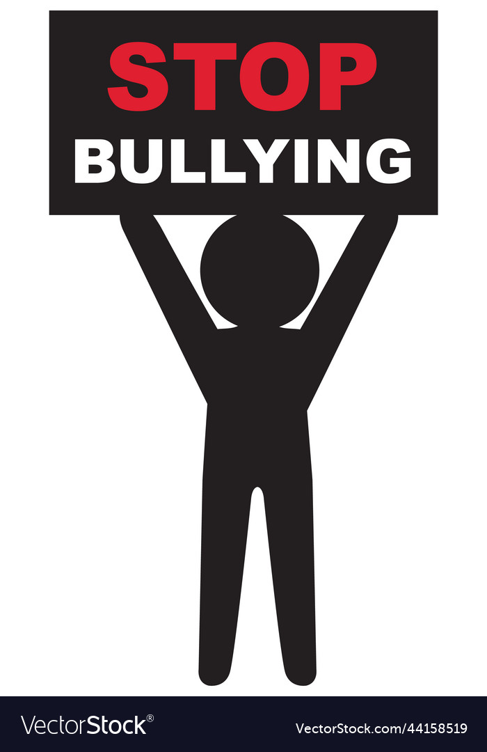 Stop bullying concept Royalty Free Vector Image Stop bullying concept Royalty Free Vector Image