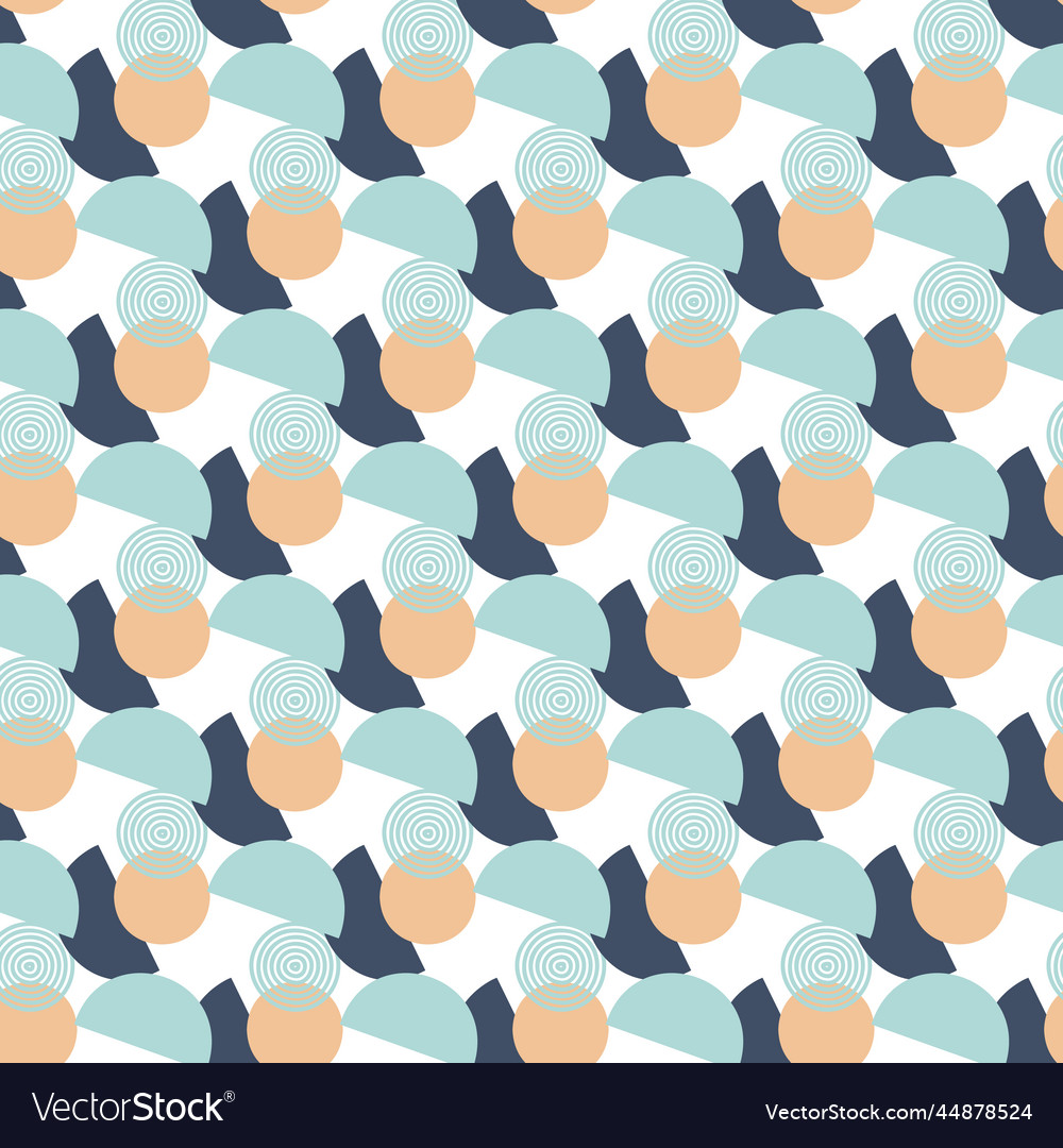 Abstract pattern of geometric shapes winter colors
