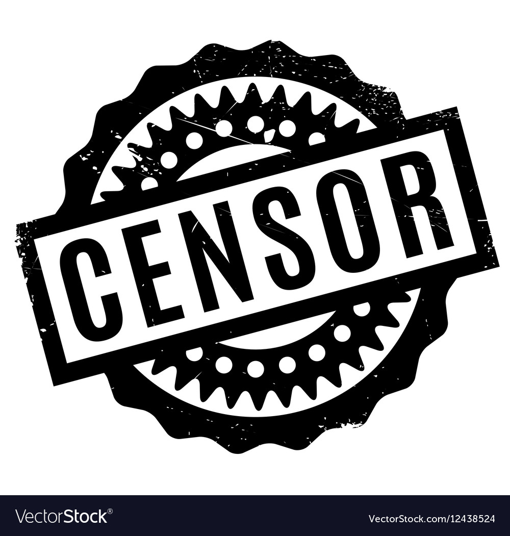 Censor rubber stamp Royalty Free Vector Image - VectorStock