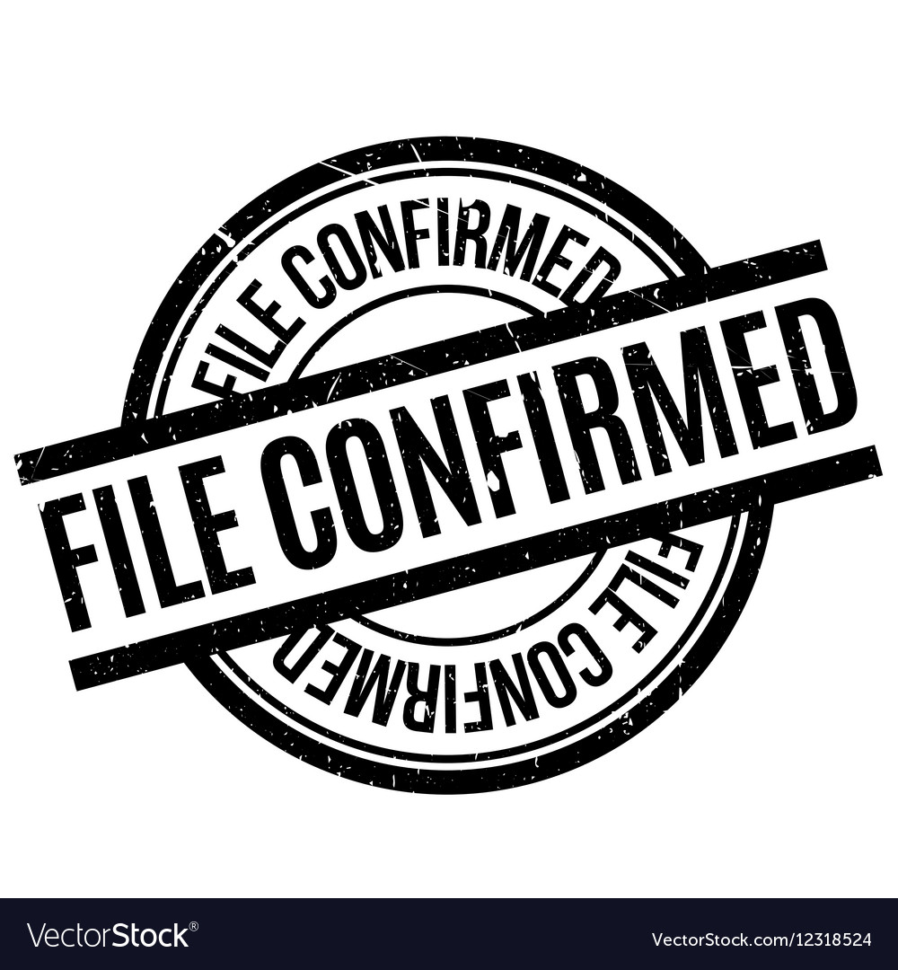 File confirmed rubber stamp Royalty Free Vector Image File confirmed rubber stamp Royalty Free Vector Image