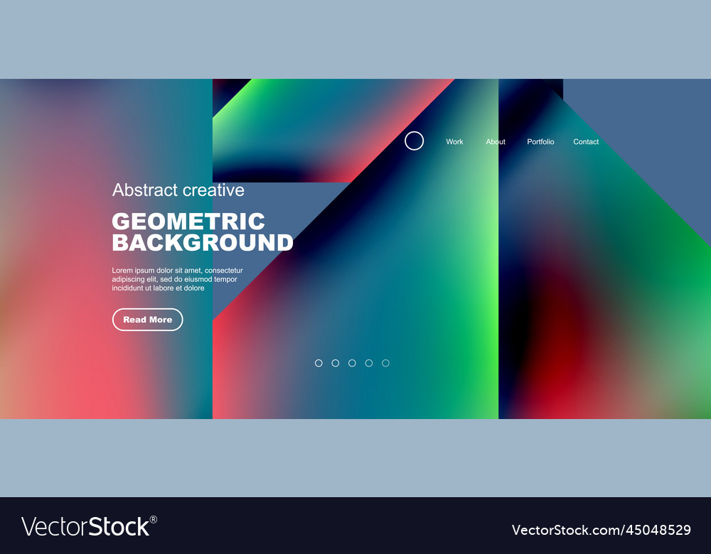 Fluid gradient geometric triangles abstract Vector Image