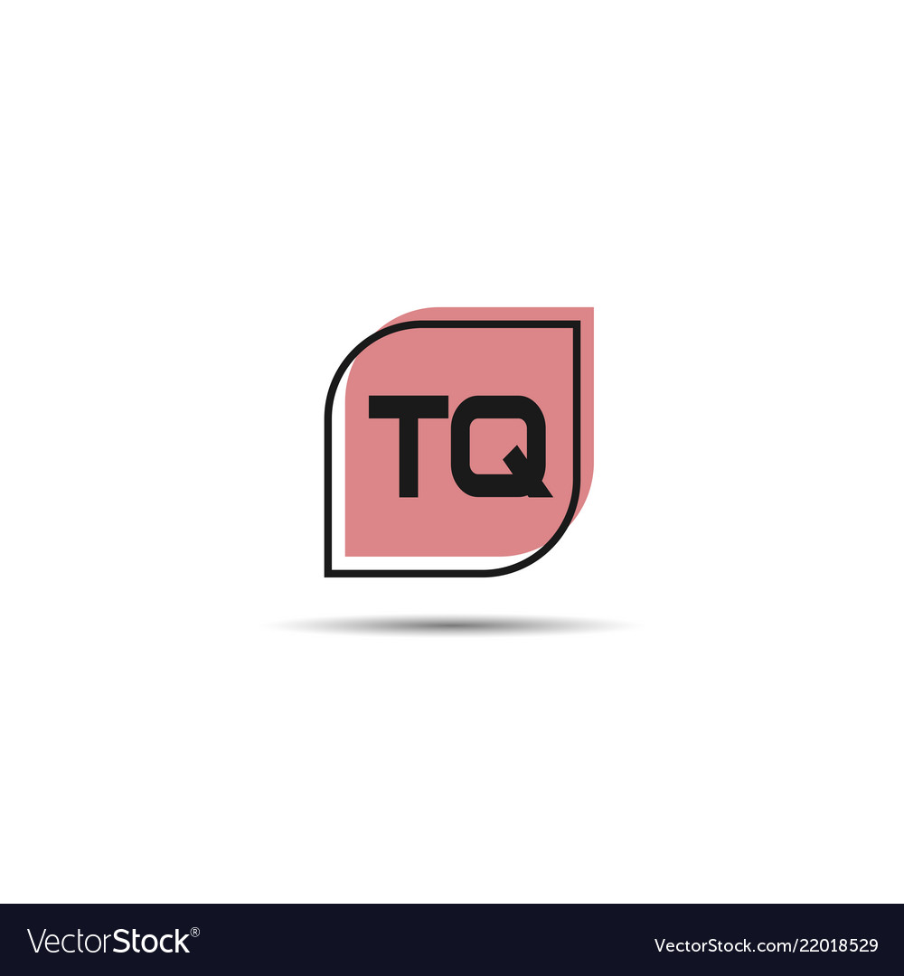 Initial letter tq logo template design Royalty Free Vector