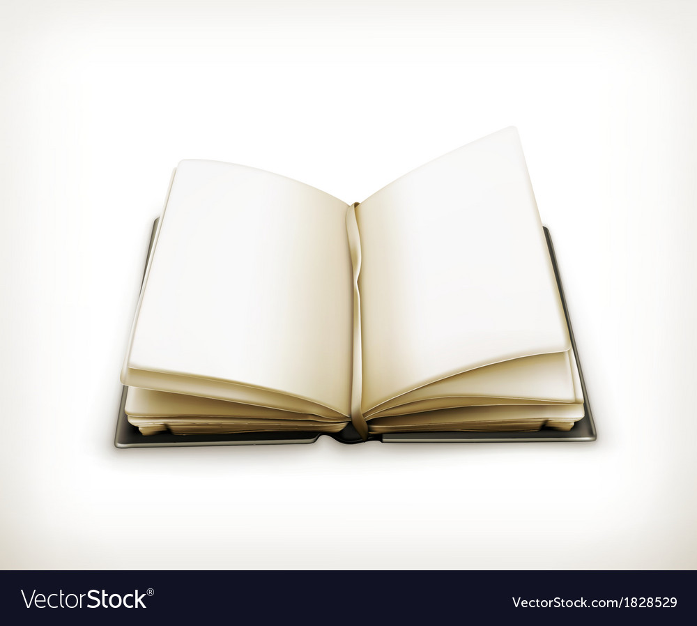 Open book Royalty Free Vector Image - VectorStock