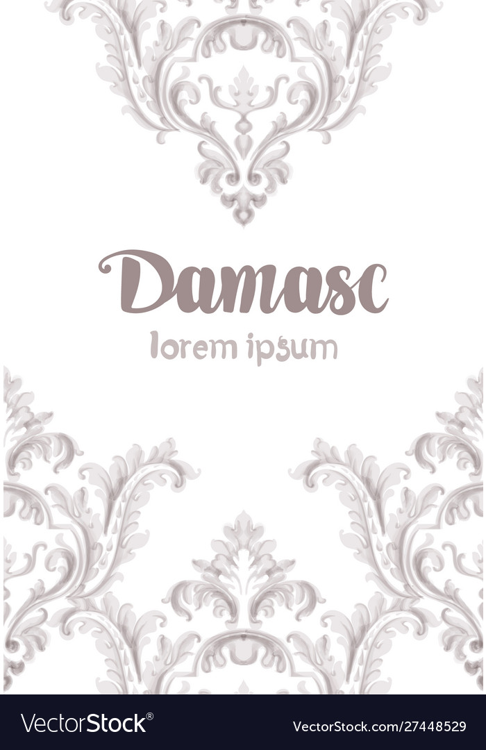 Rococo texture pattern Royalty Free Vector Image