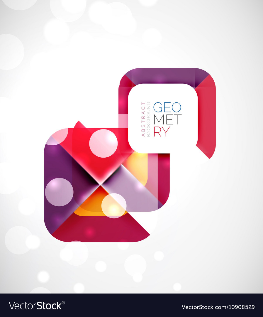 Square and triangle pattern background Royalty Free Vector