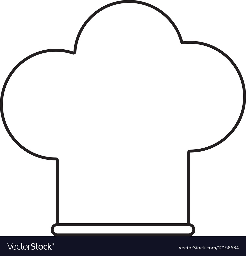 Chef hat isolated icon Royalty Free Vector Image