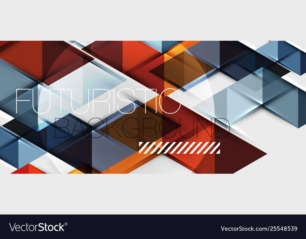 Abstract geometric background modern overlapping Vector Image