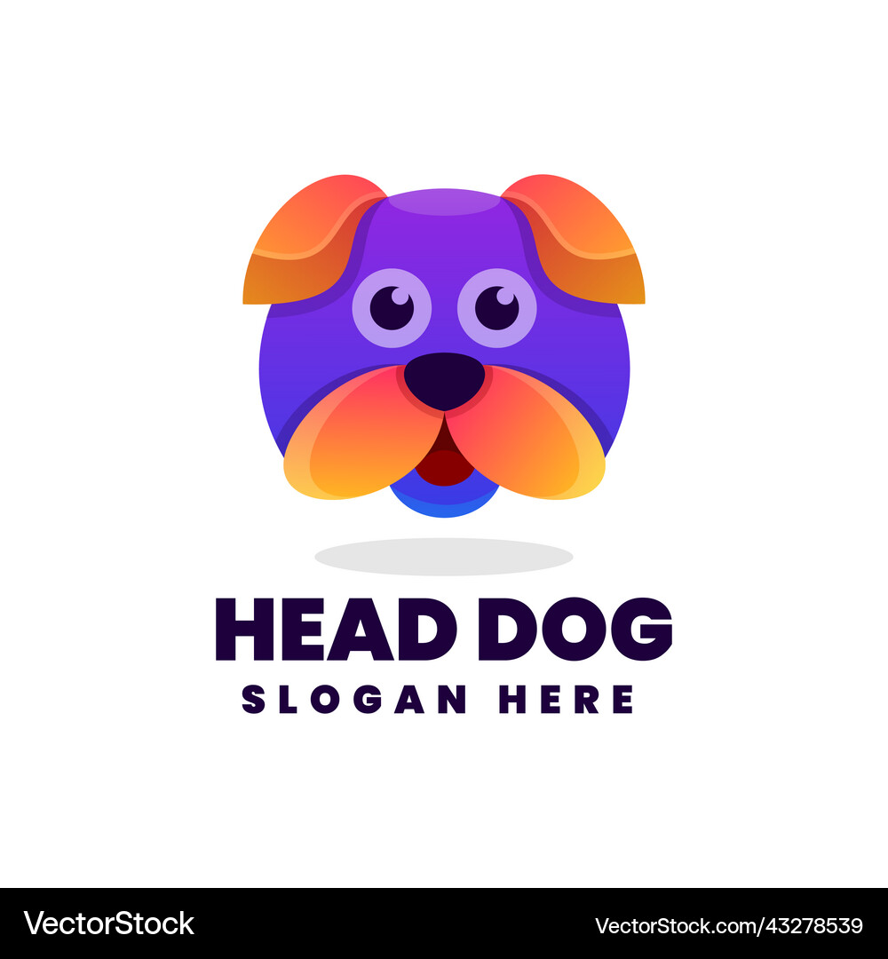 Head dog Royalty Free Vector Image - VectorStock