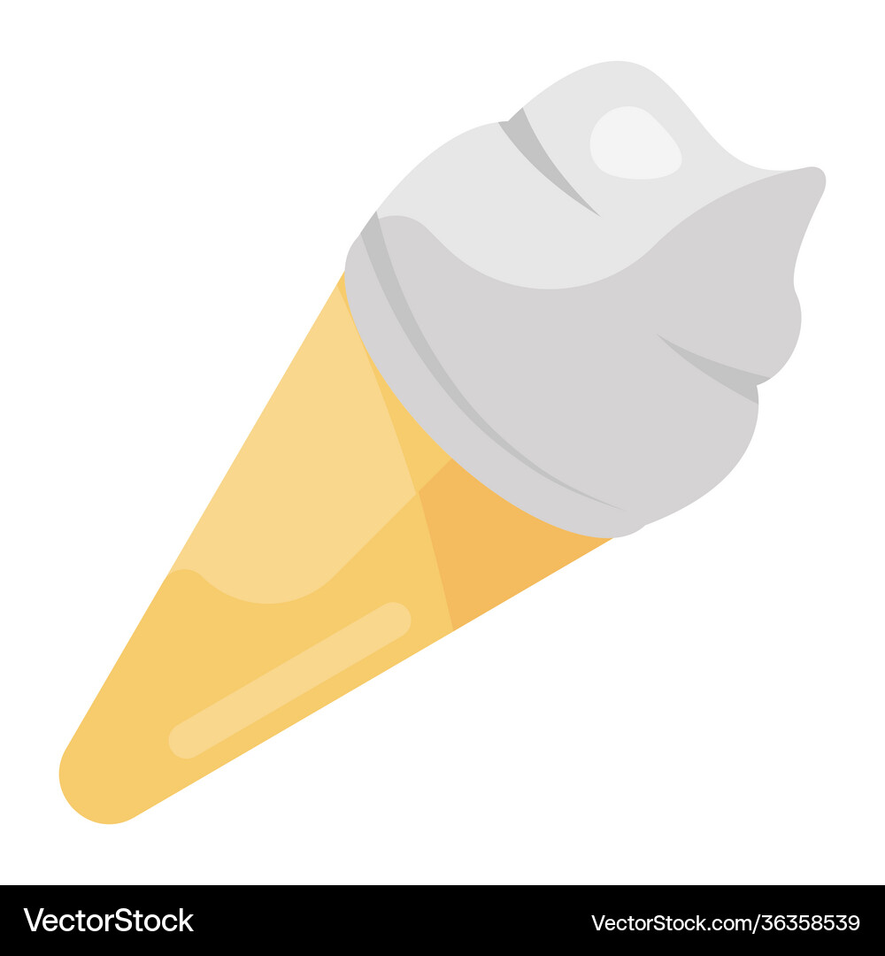 Ice cone Royalty Free Vector Image - VectorStock