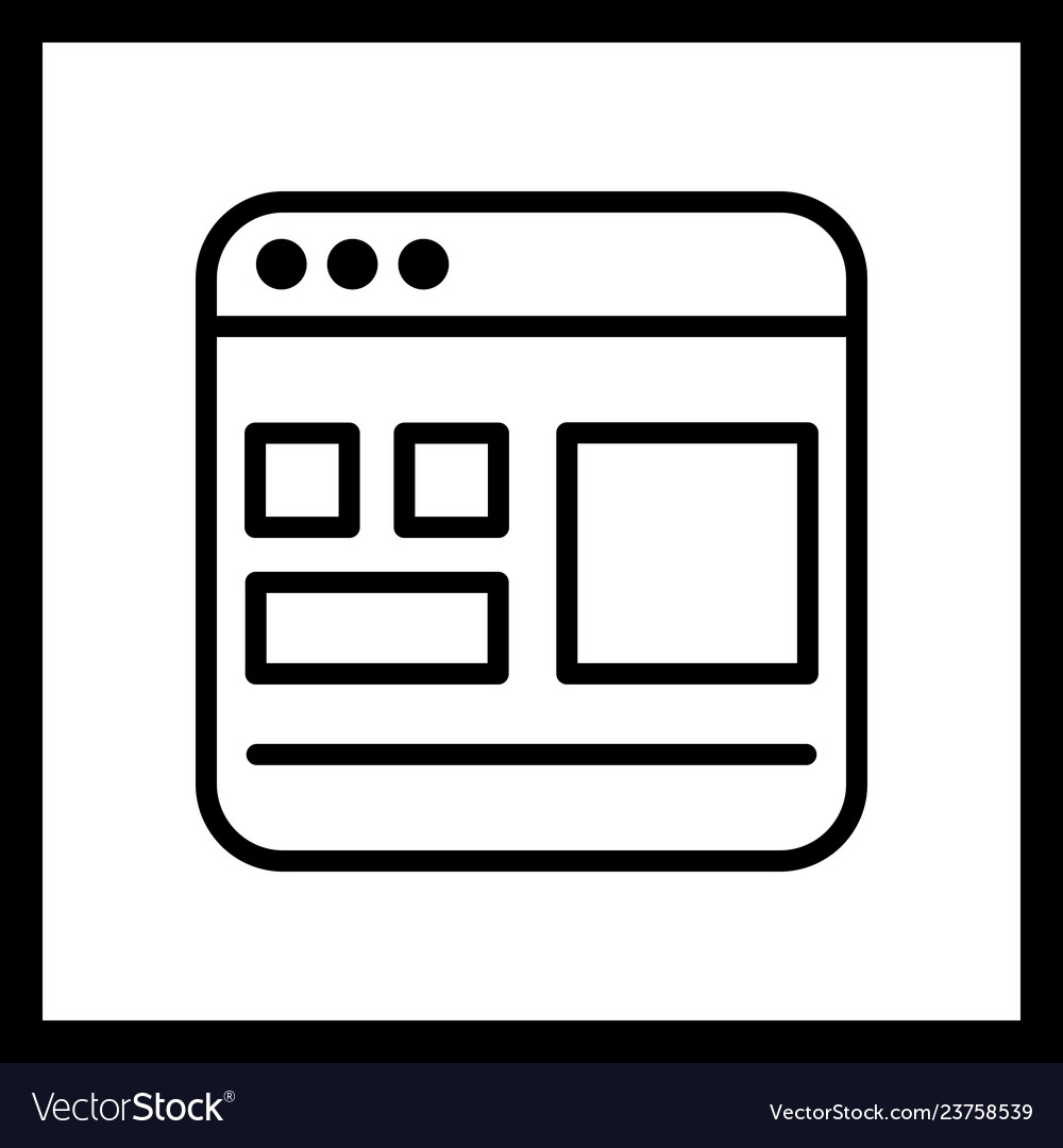 Template icon Royalty Free Vector Image - VectorStock
