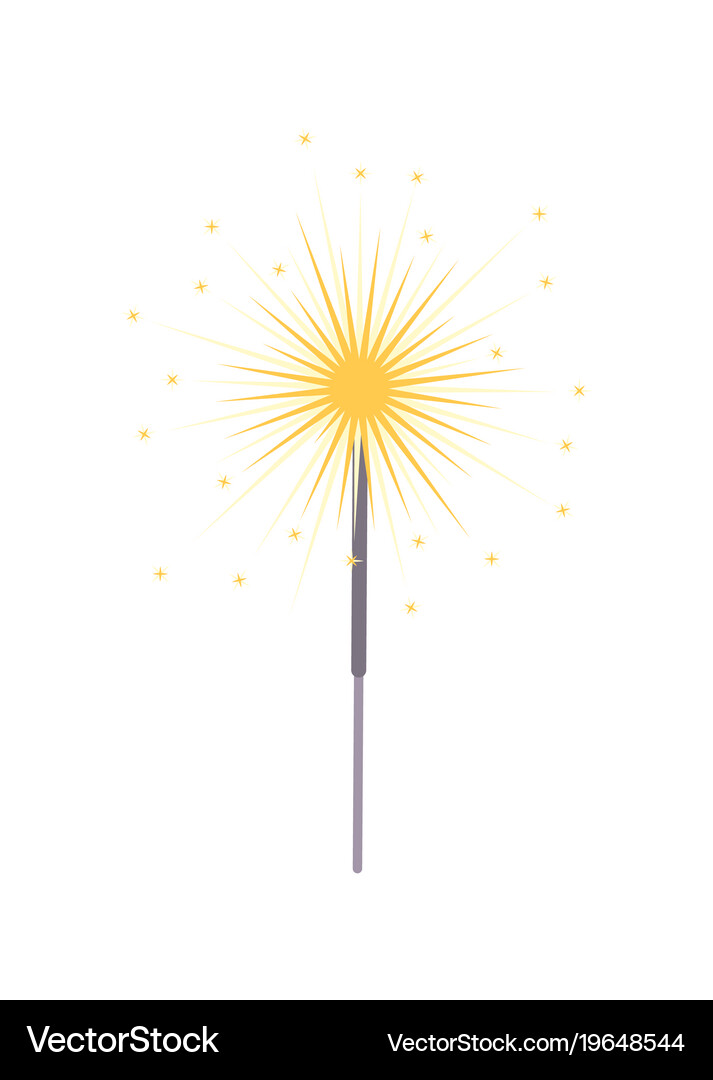 Bengal light closeup icon Royalty Free Vector Image