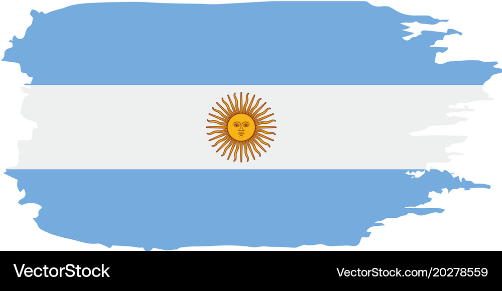 Argentina flag Royalty Free Vector Image - VectorStock
