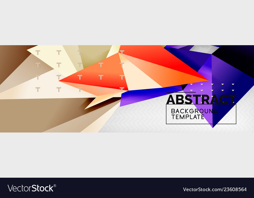 Abstract background flying color geometric Vector Image