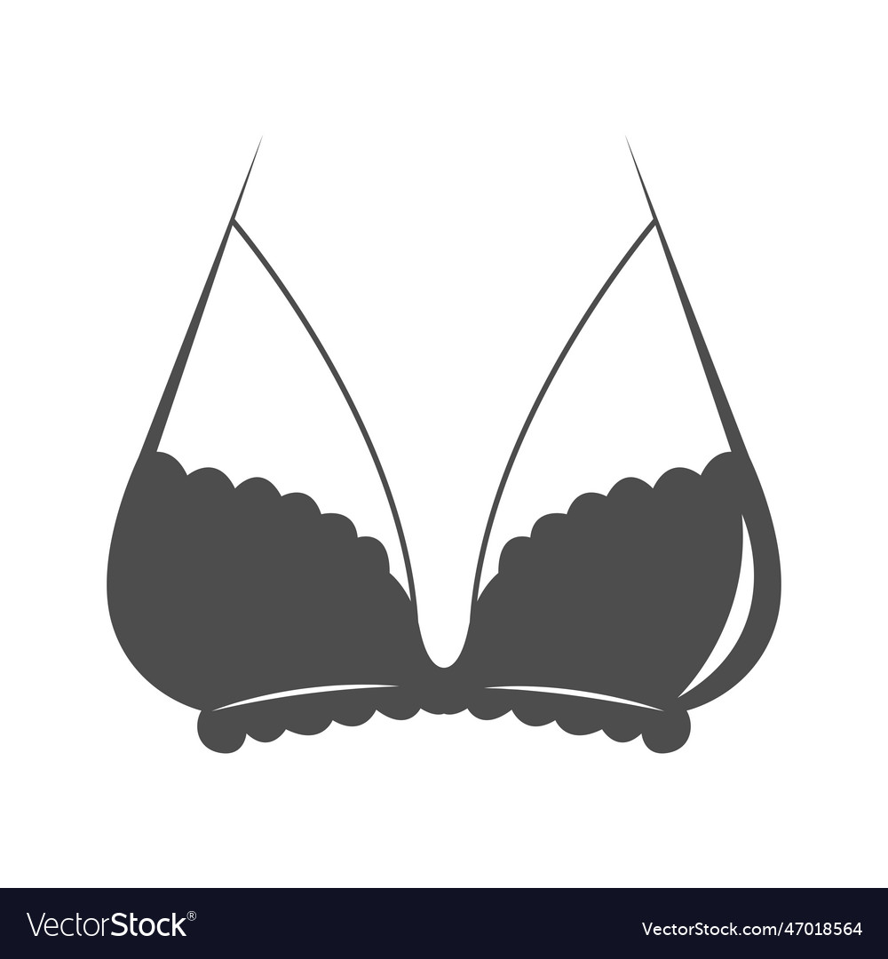 Bra icon logo design Royalty Free Vector Image