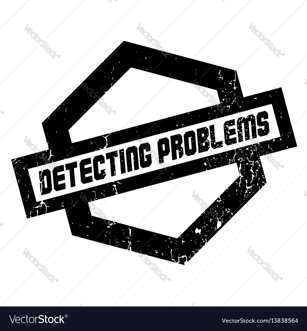 detecting-problems-rubber-stamp-royalty-free-vector-image