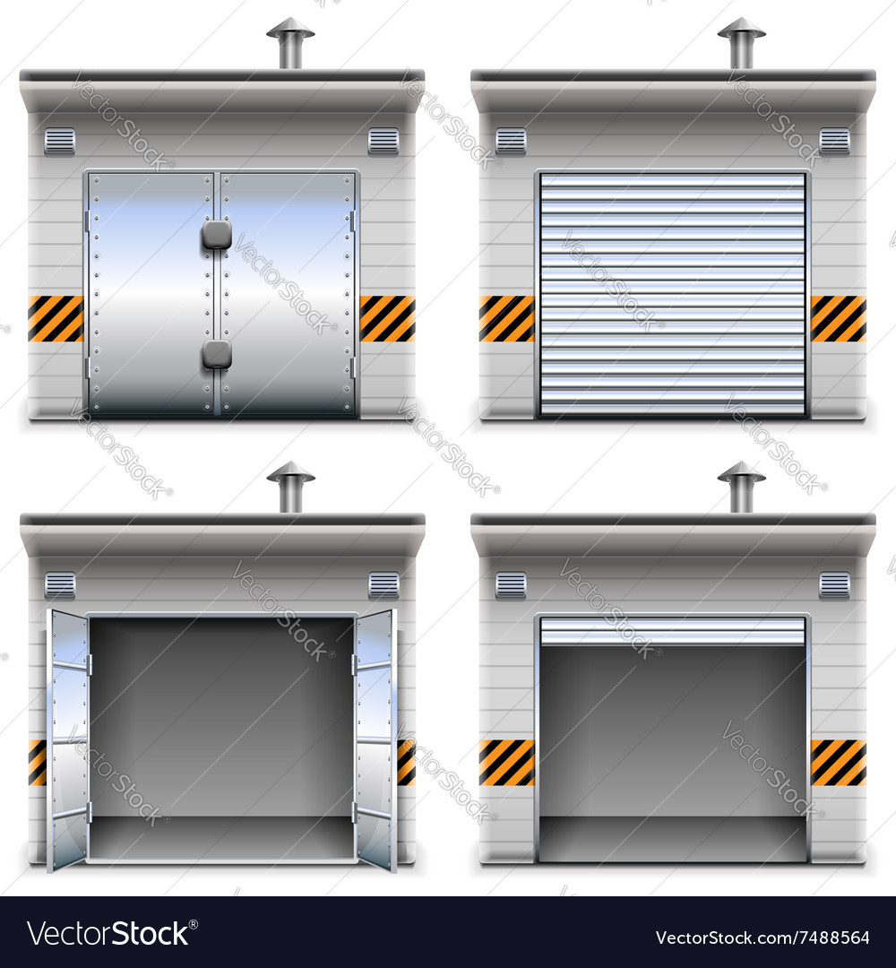 Garages Royalty Free Vector Image - VectorStock