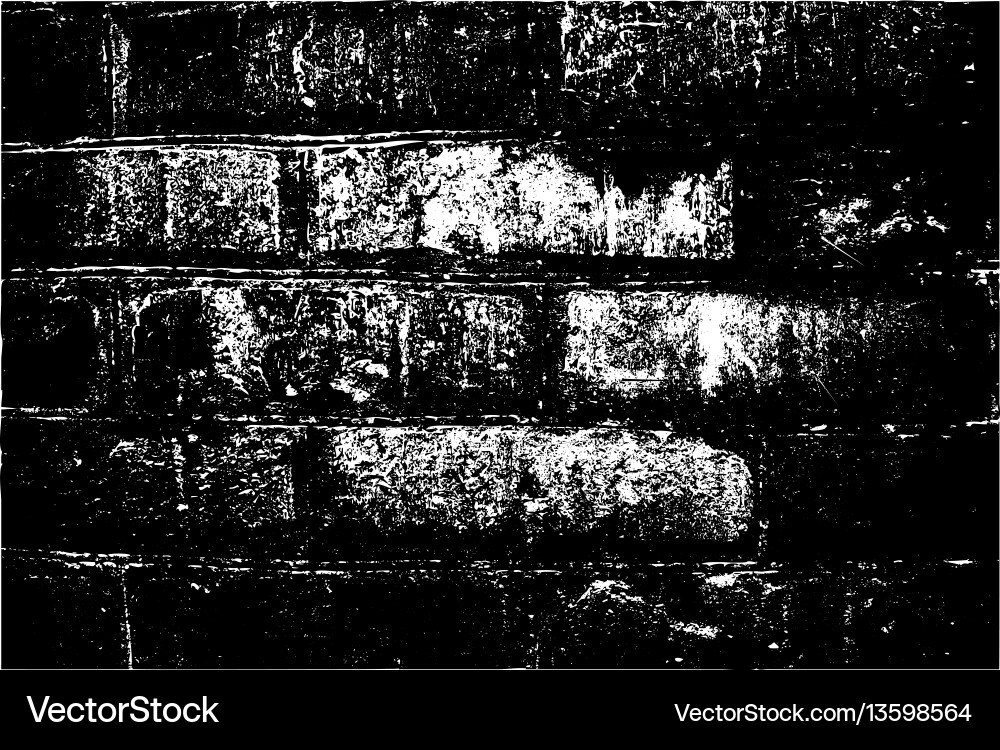 Grunge retro texture brick wall Royalty Free Vector Image