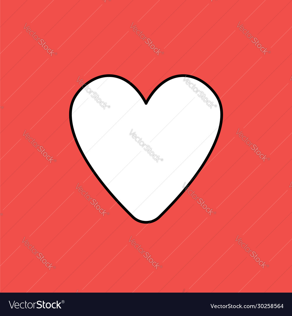 Icon heart shape Royalty Free Vector Image - VectorStock