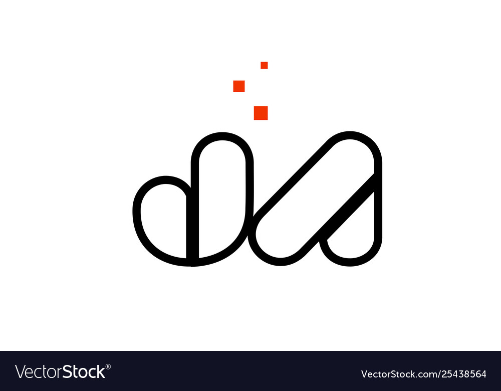Ja j a black white red alphabet letter Royalty Free Vector Ja j a black white red alphabet letter Royalty Free Vector