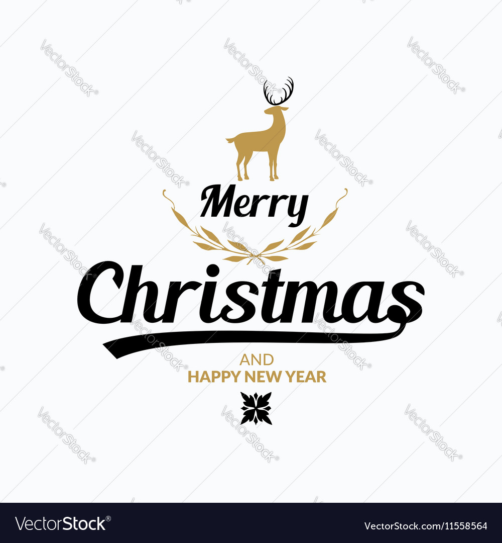 Merry Christmas lettering typography Handwriting Vector Image Merry Christmas lettering typography Handwriting Vector Image
