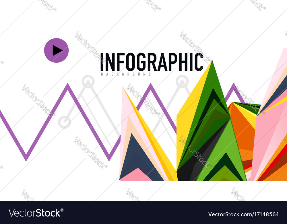 Modern triangle presentation template Royalty Free Vector