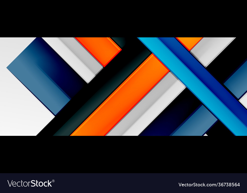Multicolored lines background design template Vector Image