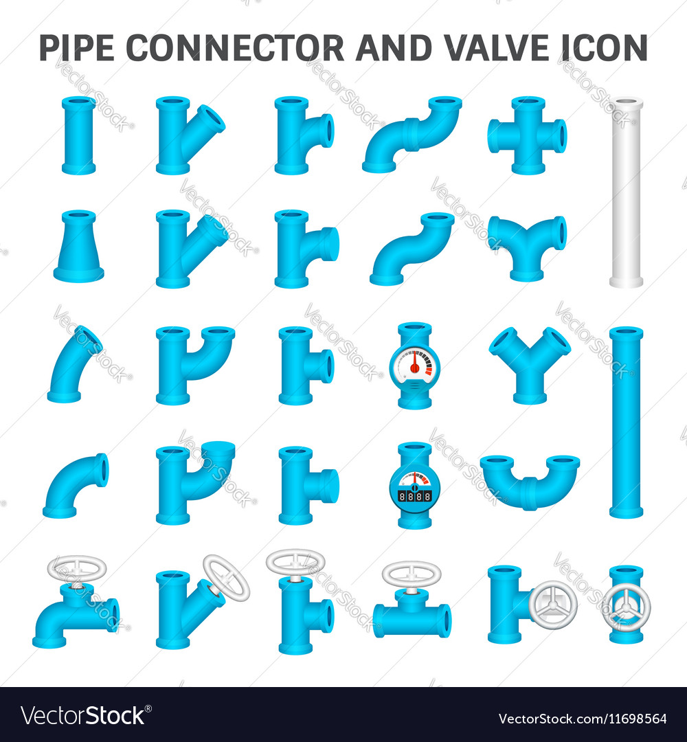 Pipe connector icon Royalty Free Vector Image - VectorStock
