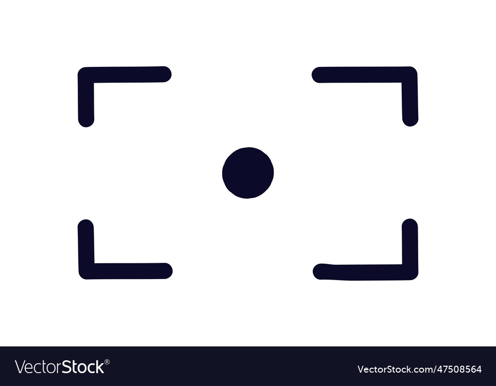 Viewfinder camera frame icon Royalty Free Vector Image