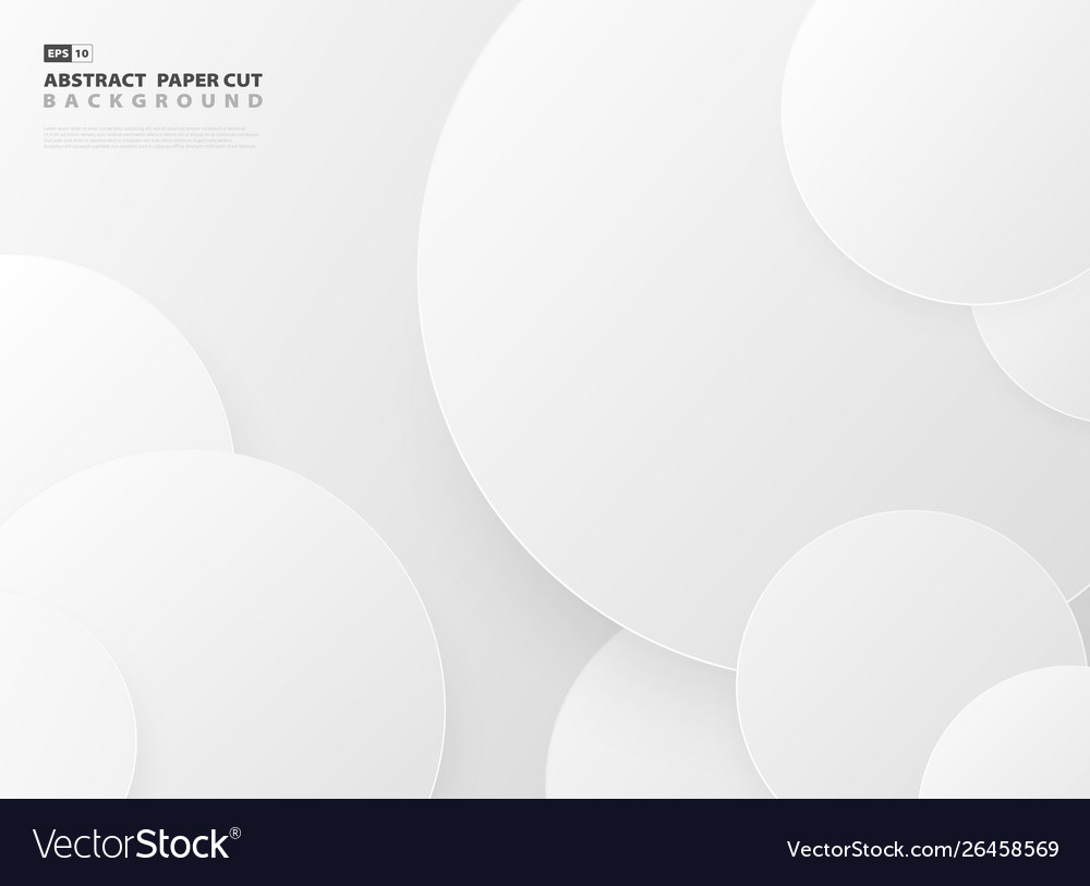 Abstract gradient gray circle pattern design Vector Image