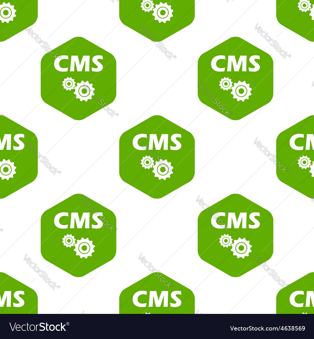 Cms pattern Royalty Free Vector Image - VectorStock
