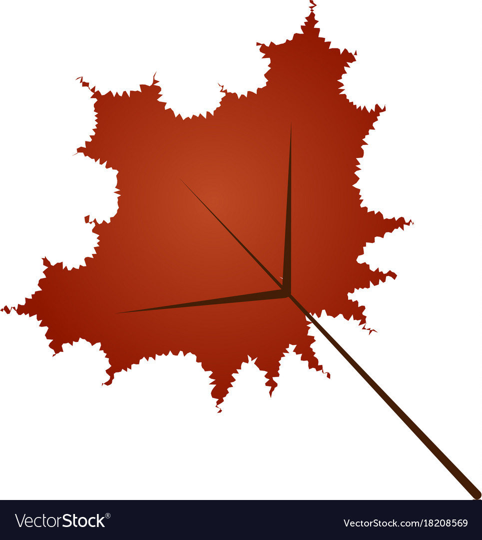 Isolated fall leaf Royalty Free Vector Image - VectorStock