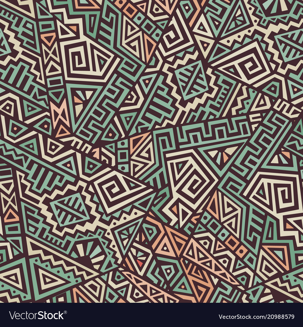 Creative seamless pattern Royalty Free Vector Image