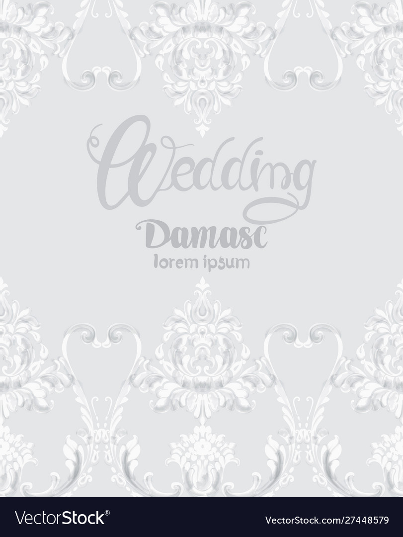 Rococo texture pattern Royalty Free Vector Image