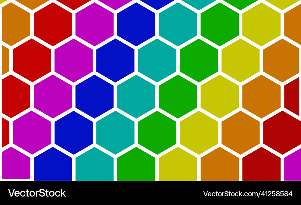Abstract geometric hexagonal honeycomb Royalty Free Vector