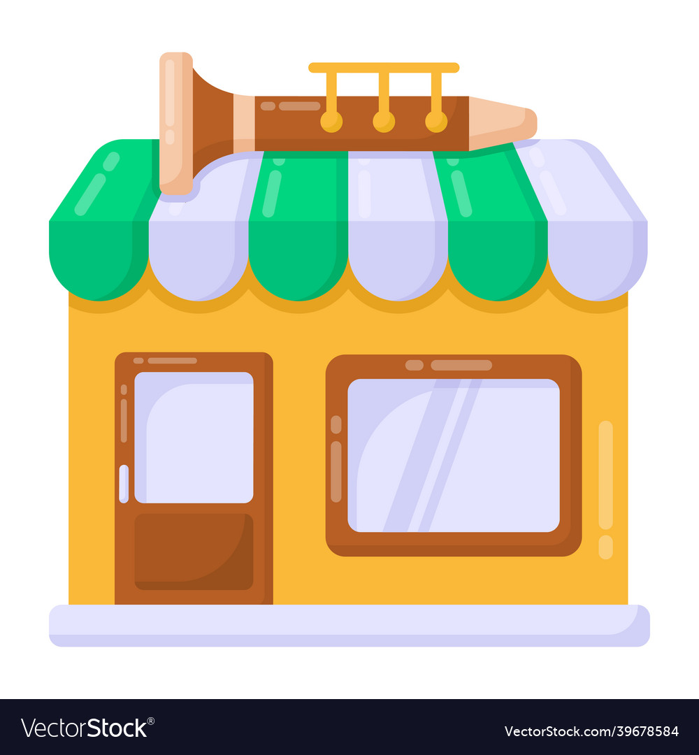 Instruments store Royalty Free Vector Image - VectorStock