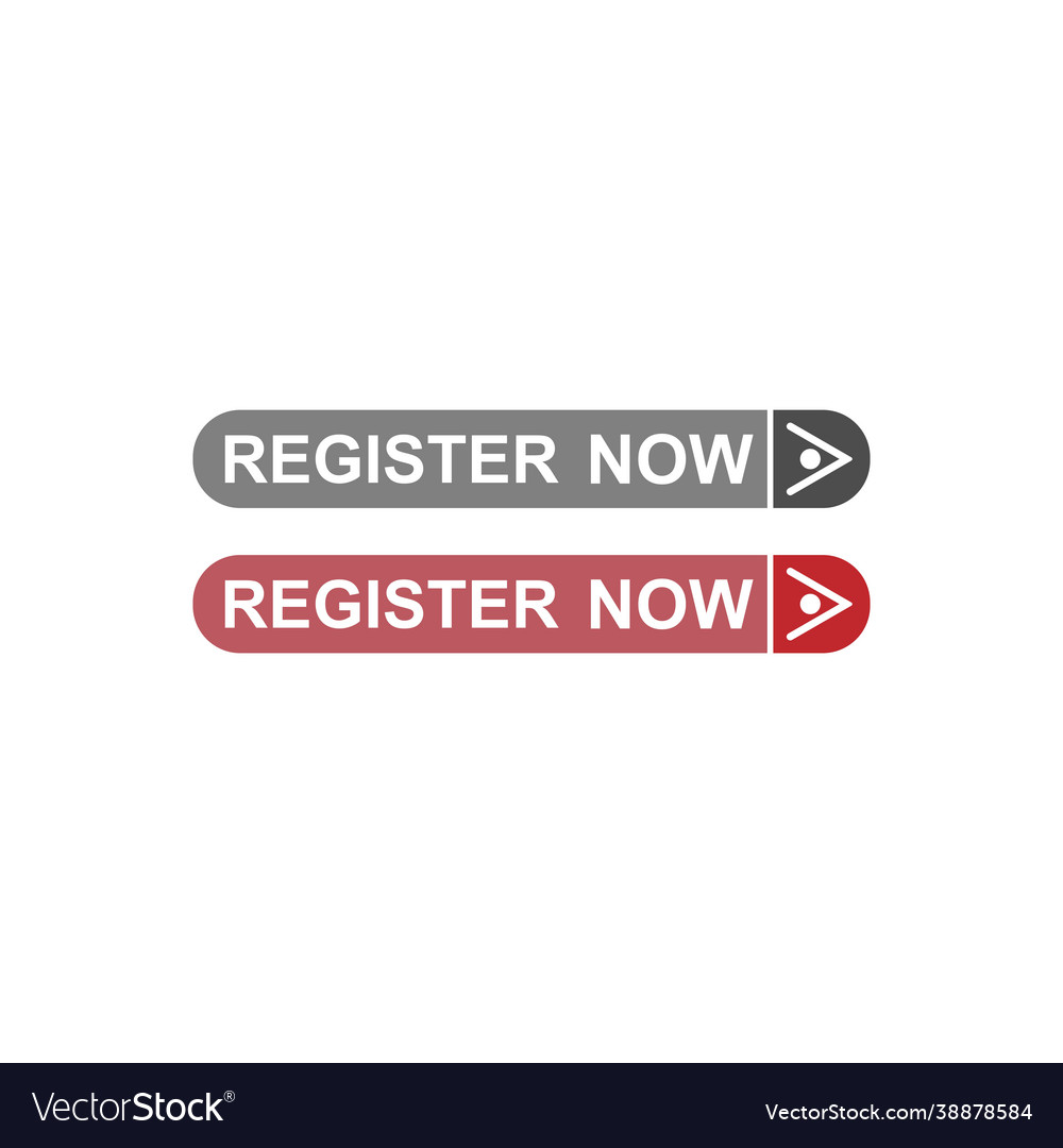 Register now icon logo button template Royalty Free Vector Register now icon logo button template Royalty Free Vector