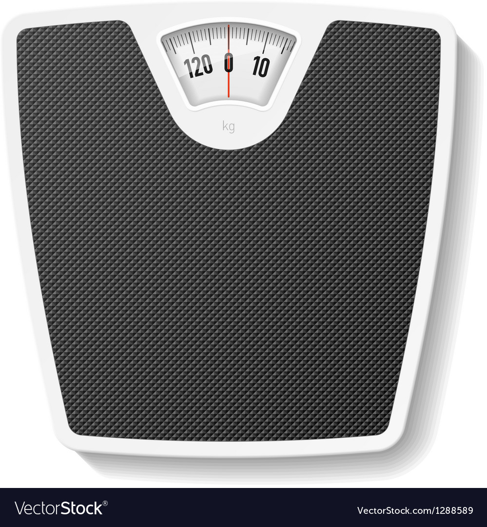 Bathroom scale Royalty Free Vector Image - VectorStock