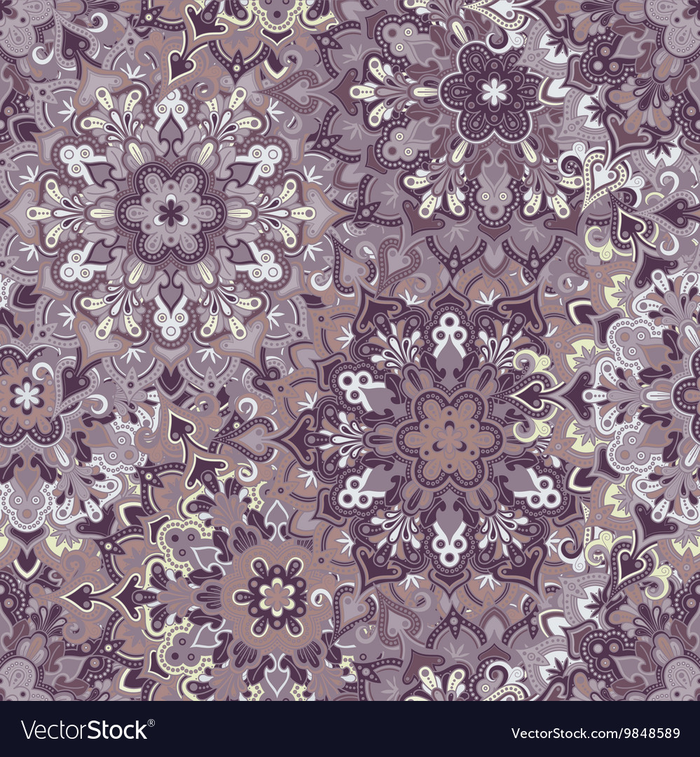 Boho flower pattern Royalty Free Vector Image - VectorStock