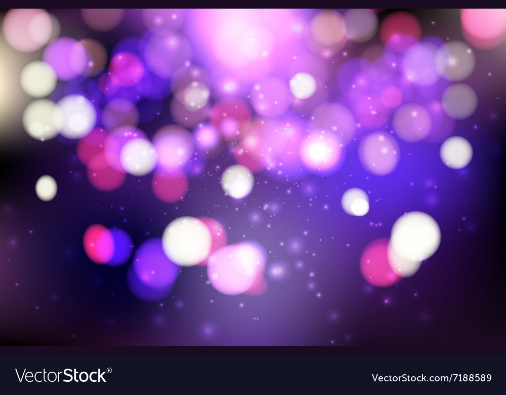 Colorful bokeh background blurred light Royalty Free Vector