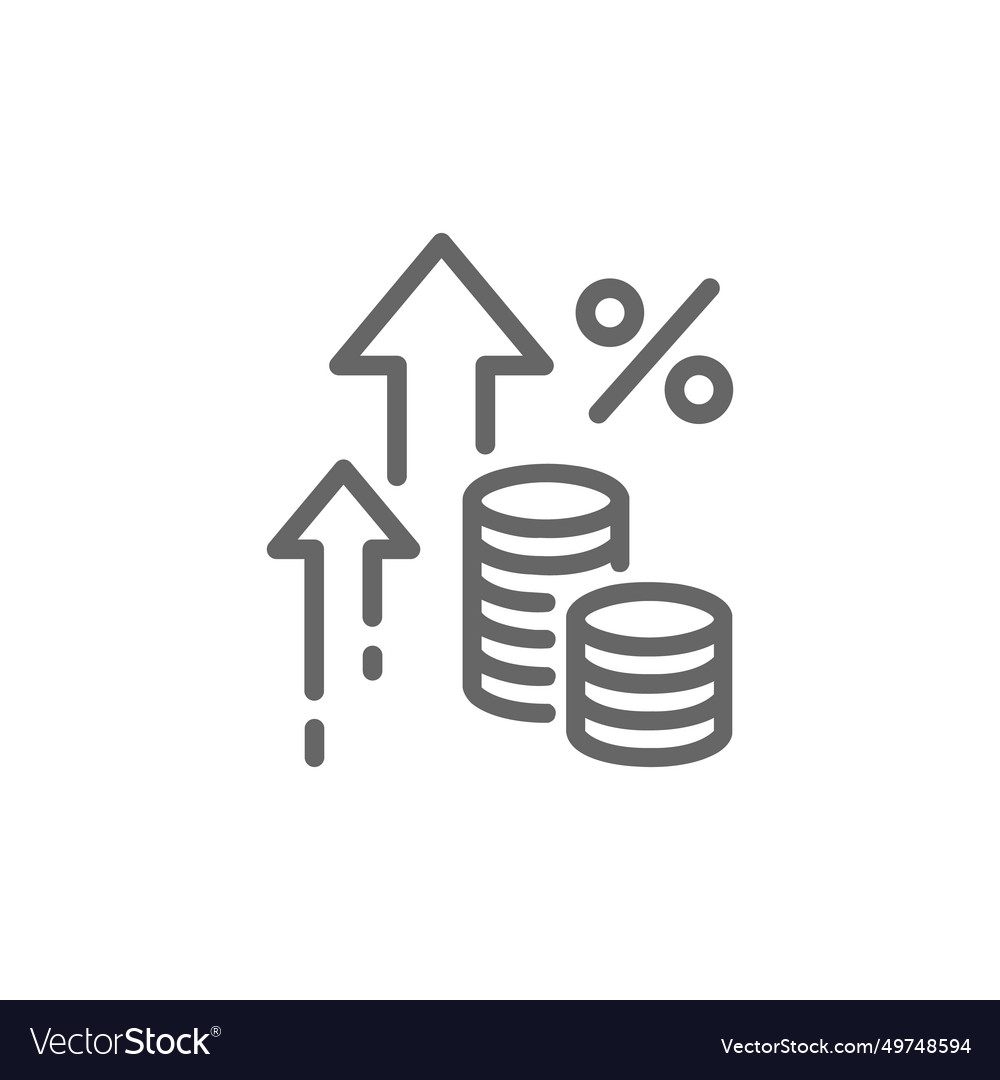 Eps10 grey inflation line art icon Royalty Free Vector Image Eps10 grey inflation line art icon Royalty Free Vector Image