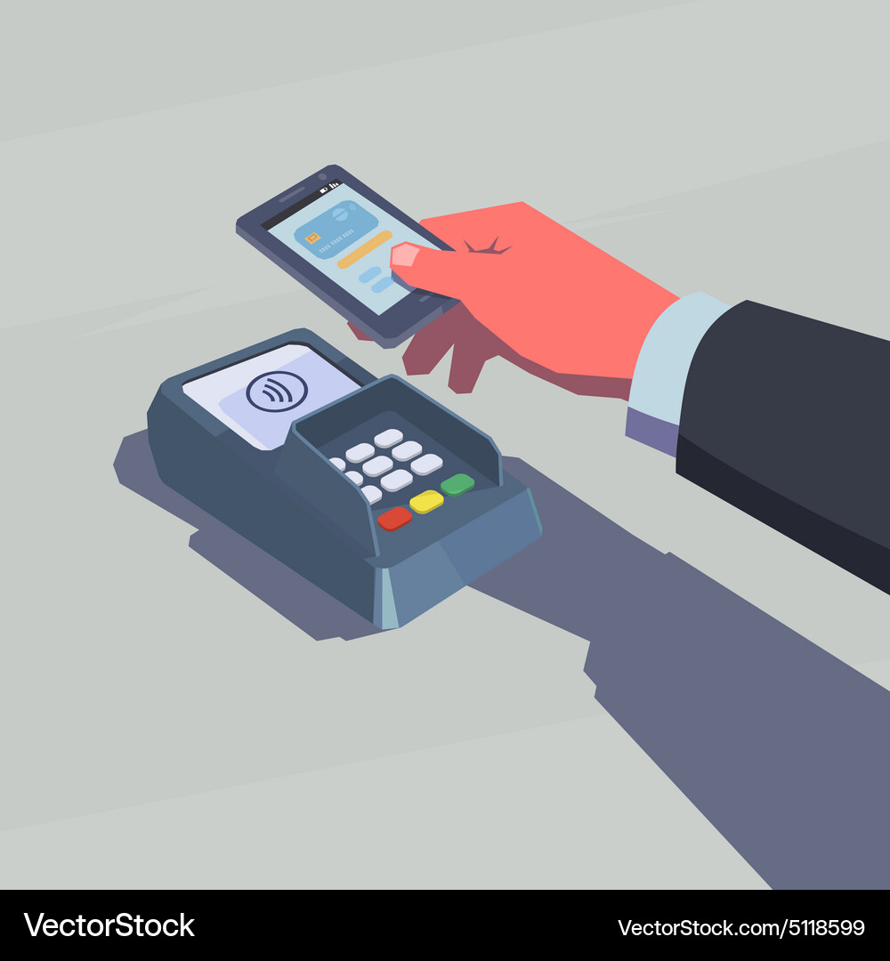 Contactless payment Royalty Free Vector Image - VectorStock