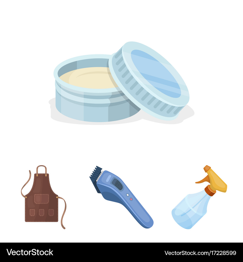 Electric clipper apron cream and other Royalty Free Vector