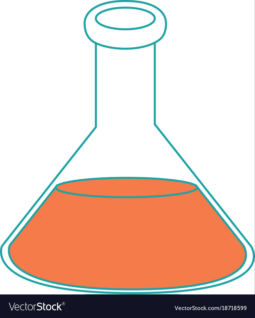 Isolated flask design Royalty Free Vector Image